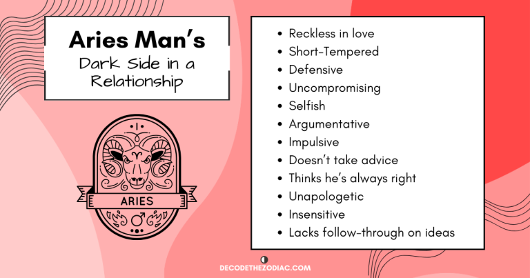 Dark Side of Aries Man in a Relationship: 10+ Negative Traits